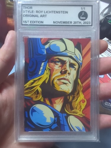 Thor marvel sketch card 1/1 By Slabratory | eBay