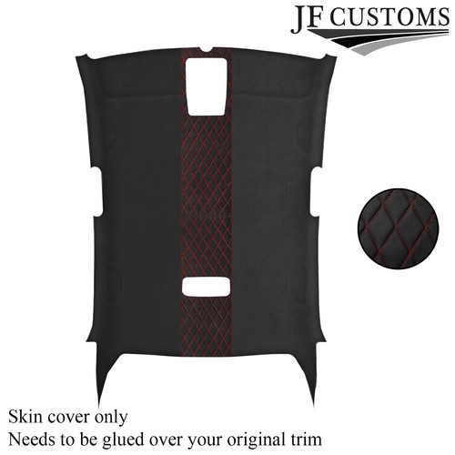 DSG2 RED STITCH D GREY LUXE SUEDE HEADLINER COVER FOR VW JETTA MK5 05 ...
