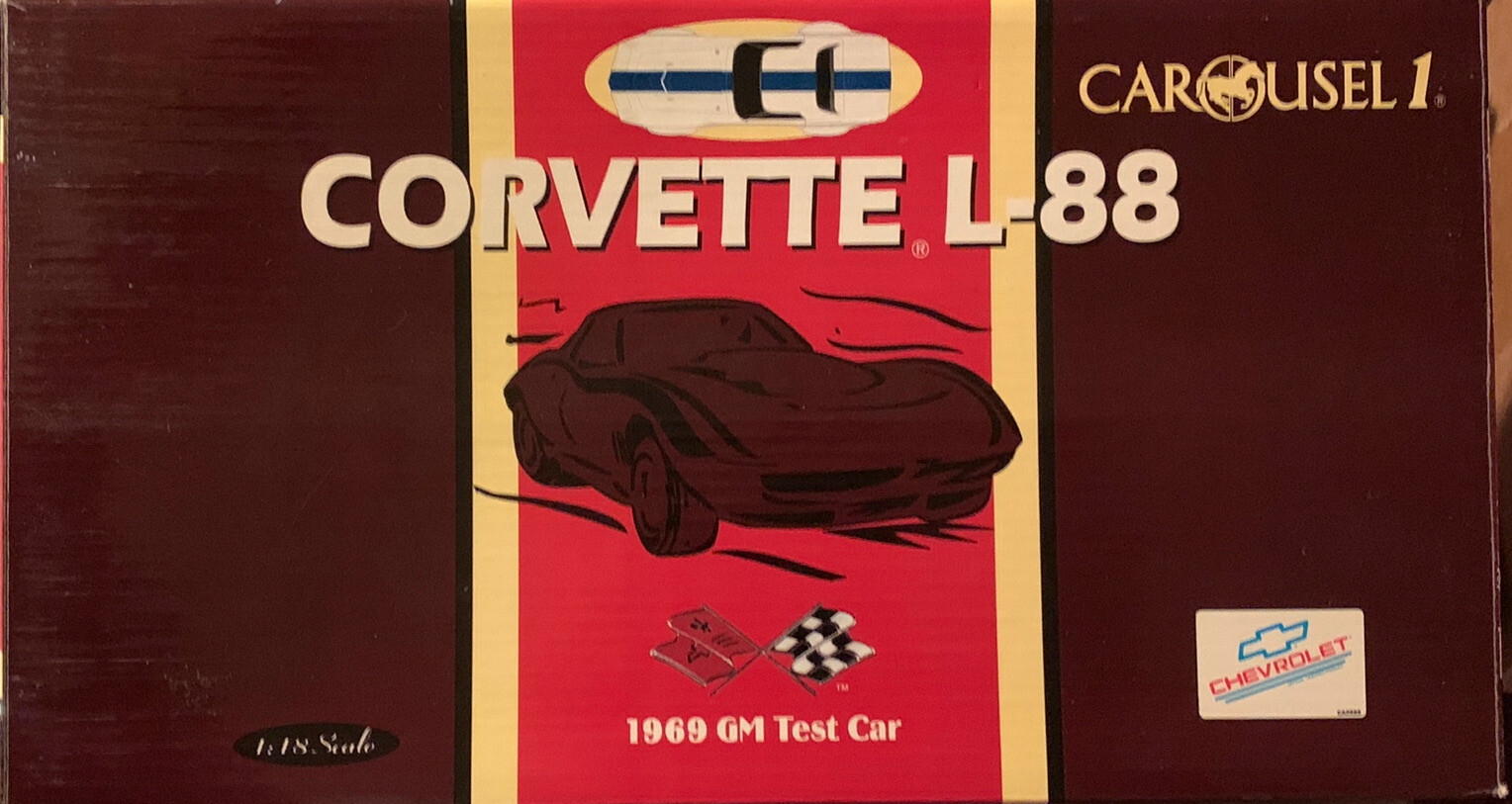 Carousel 1 Corvette L-88 1969 GM Test Car 1:18 Scale With Box New | eBay
