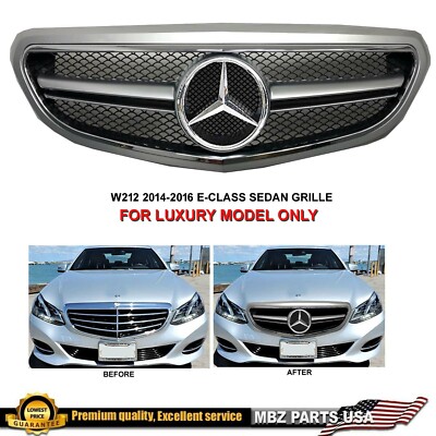 E-Class Sedan Luxury Only Silver Grille Emblem Star E550 E350 2014 2015 ...