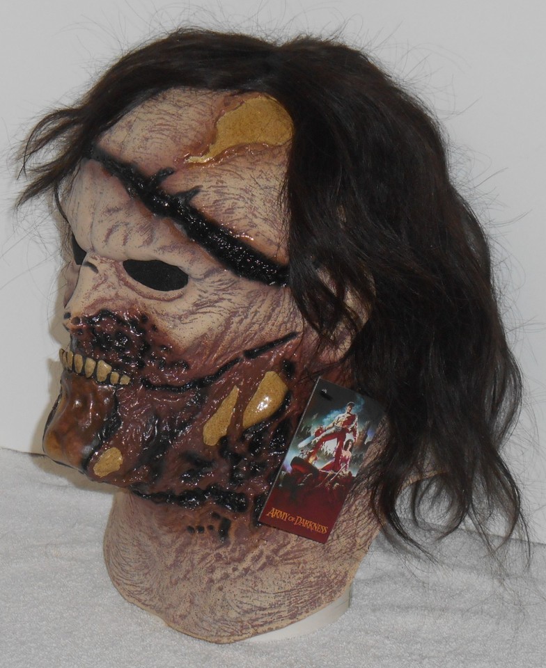 Laura Lady Re-Haired Army Of Darkness EVIL ASH ZOMBIE MASK Horror ...