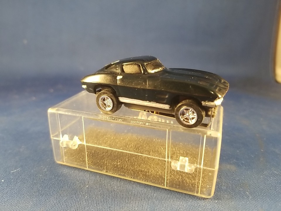 1963 Corvette Stingray Split Window HO Slot Car Black Hand Painted on ...