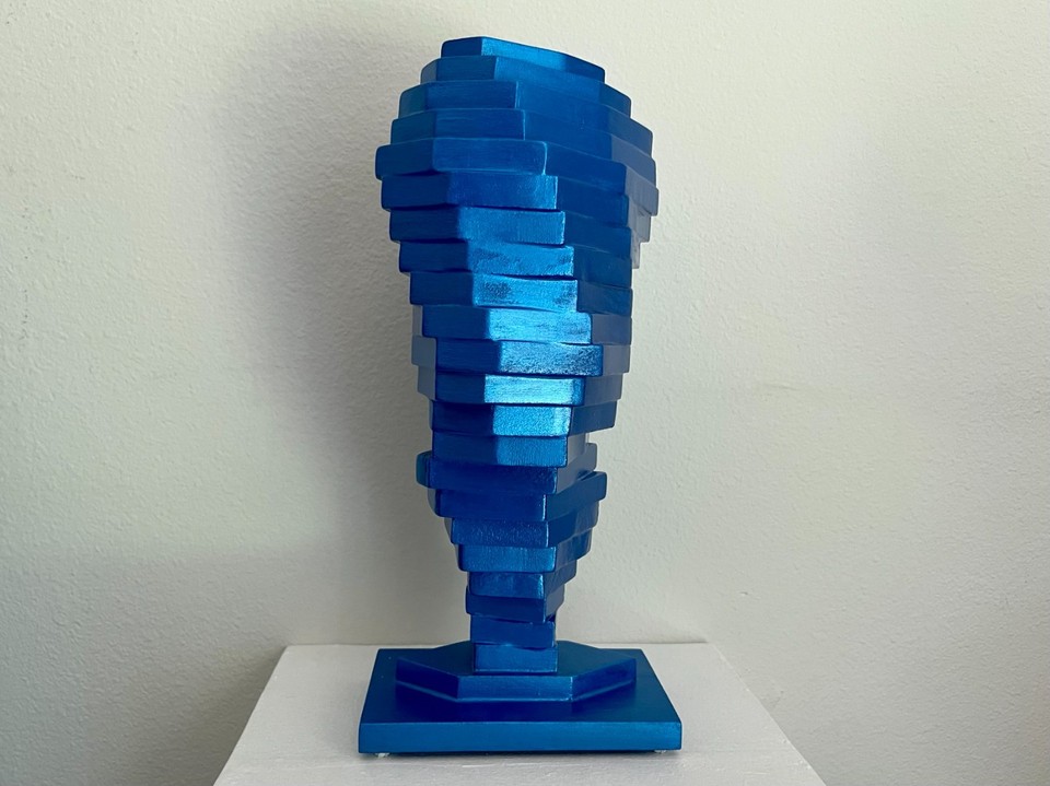 One Abstract Sculpture Constructivism Cubism Modern Art Influenced OOAK ...