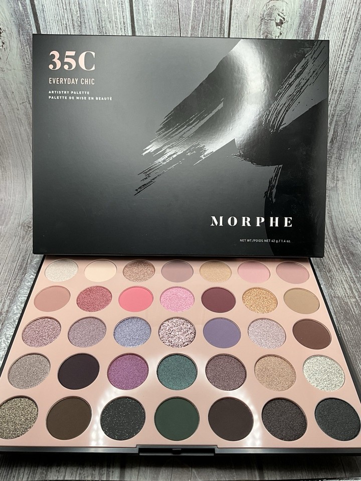 Morphe 35C Everyday Chic Artistry Eyeshadow Palette 35 Shades New In ...