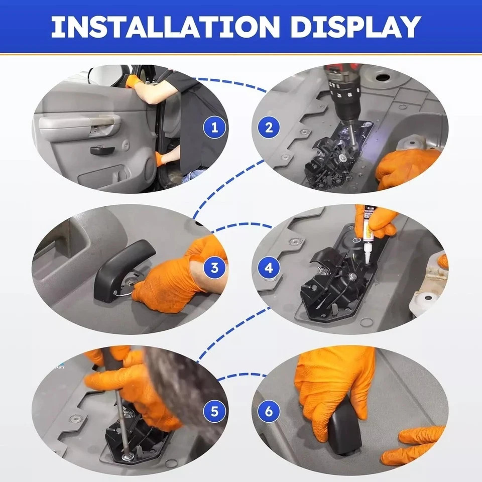 20833606 Left Driver Side Interior Door Handle Kit for 2007-2014 Chevy ...