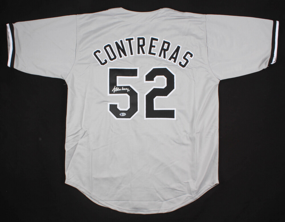 José Contreras Signed Chicago White Sox Gray Road Jersey (Beckett COA ...