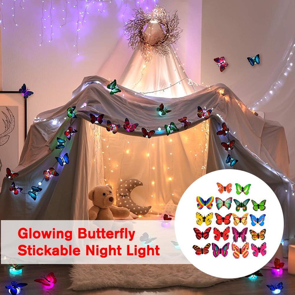 Luminous Decorative Butterfly LED Light Decoration Lights Night Lamp ...