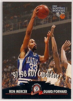 1997-98 RON MERCER SCOREBOARD #58 ROOKIE BOSTON CELTICS KENTUCKY ...