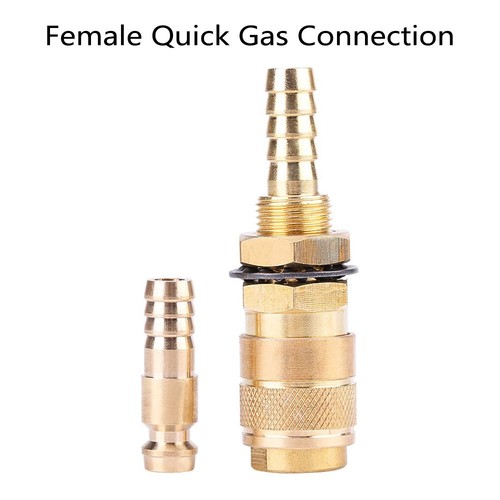 Female Quick Gas Connection with 6mm Barb for Argon and Water Suit ...