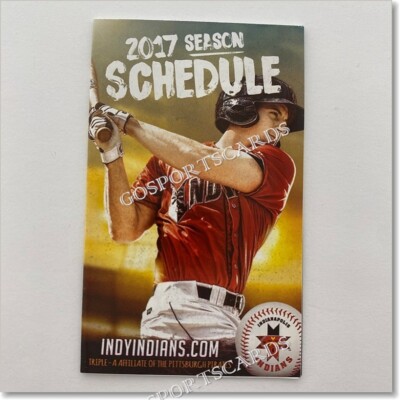 2017 Indianapolis Indians Pocket Schedule Pittsburgh Pirates Minor ...