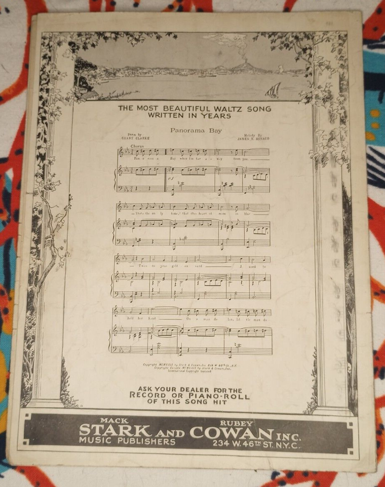 BLUE - Grant Clark and Edgar Leslie - 1922 - Vintage Sheet Music | eBay