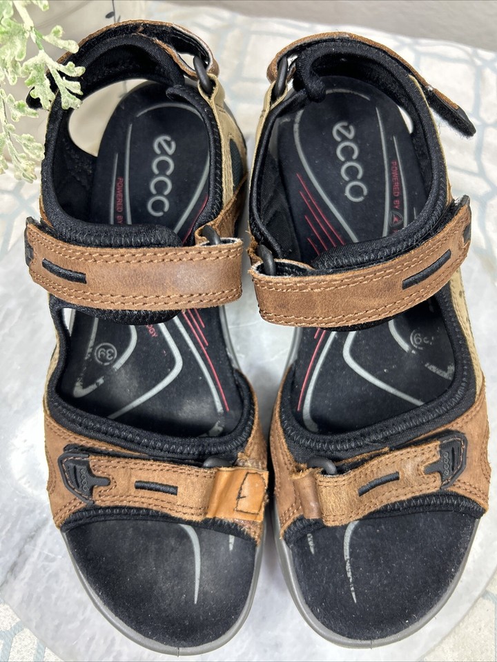 ECCO Receptors Technology Footbed Brown Sandals Size EU 39 US Men’s 6 ...