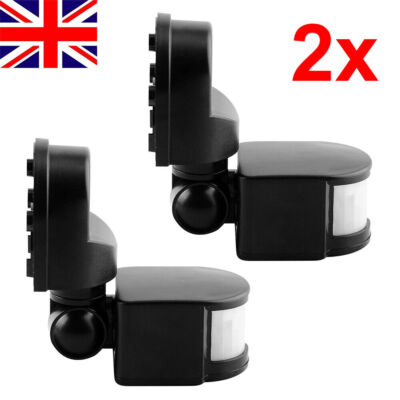 2PCS Outdoor 180° Degree Security PIR Motion Movement Sensor Detector ...