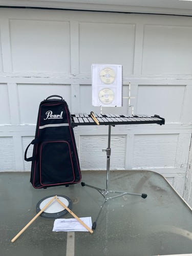 Pearl Bell Kit Glockenspiel Percussion Xylophone & Bag & Practice Pad ...