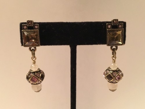 AUTHENTIC & SIGNED HEIDI DAUS SHADES OF AMYTHIS ART DECO PIRCED ...