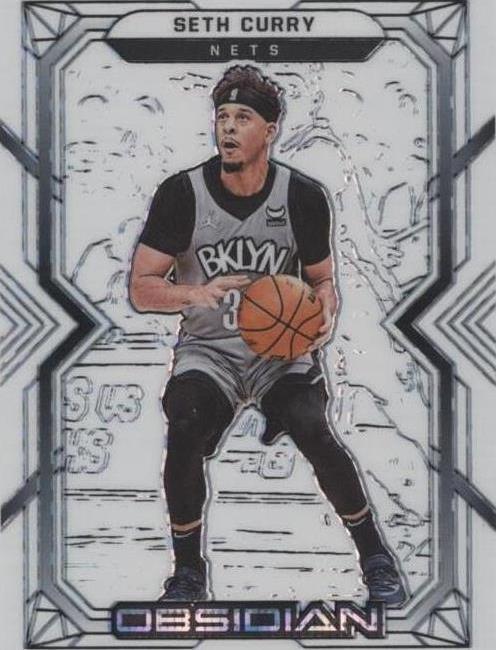 2021-22 Panini Obsidian - Seth Curry #71 Electric Etch White Pulsar for ...