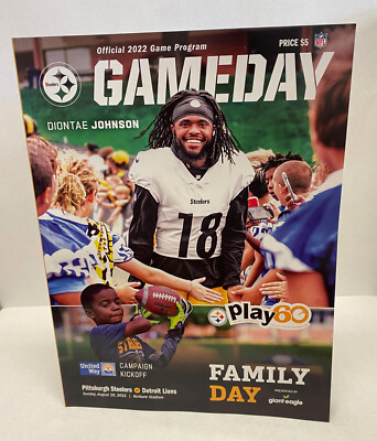 Pittsburgh Steelers Game Day Program August 28 2022 Detriot Lions ...