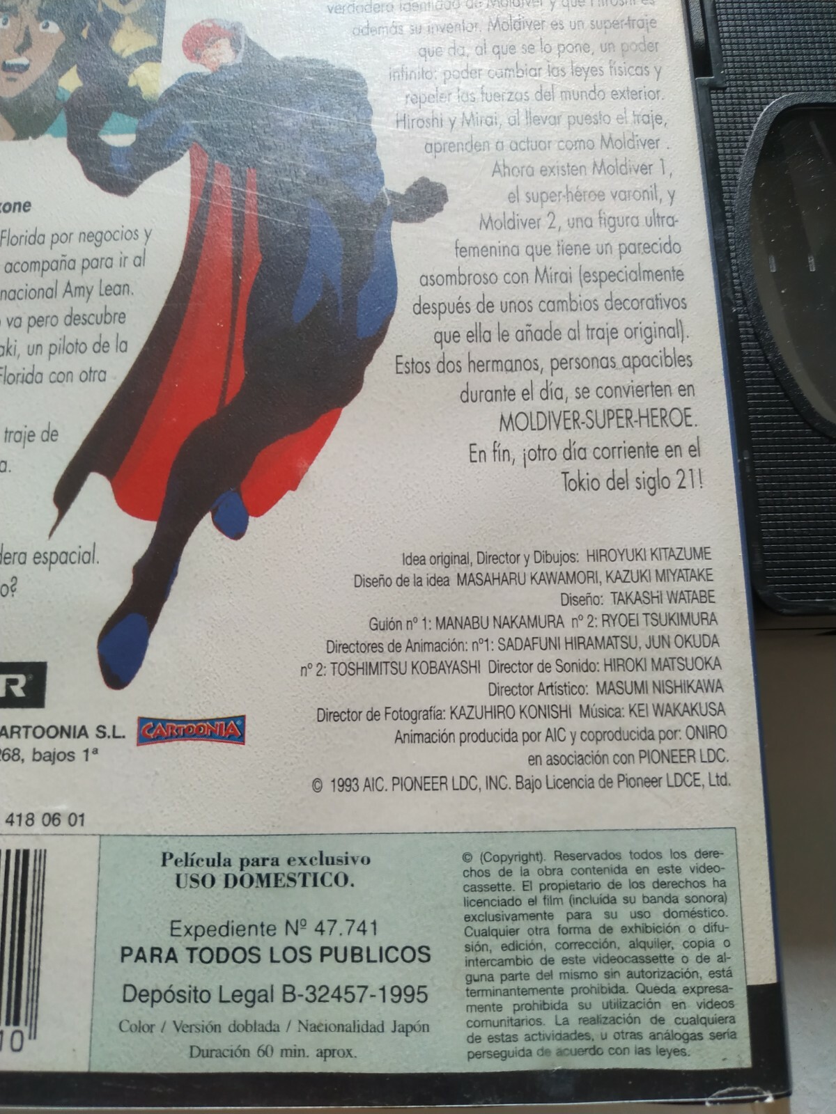 Moldiver Episodios 1 y 2 1995 Anime - VHS Tape Español | eBay UK