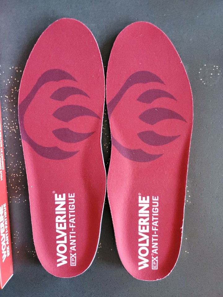 New 2 Pair Men's Wolverine Durashock W04529 EPX Anti-Fatigue Insoles ...