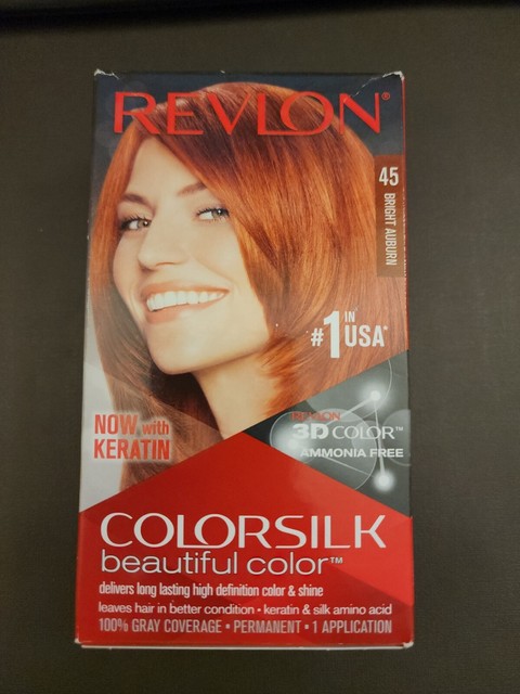 Revlon Colorsilk Permanent Color Level 3 4br Bright Auburn 45 for sale ...