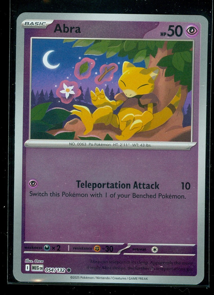 Pokemon ABRA 054/132 - Mega Evolution - Rev Holo - MINT | eBay
