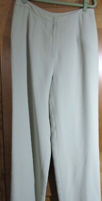 Woman's Grace Essentials Size 10 Polyester Lined Pants Light Green | eBay