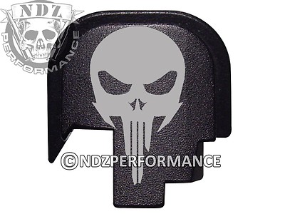 for Smith Wesson Rear Slide Back Plate SHIELD S&W 9 40 BLK NDZ Skull 1 ...