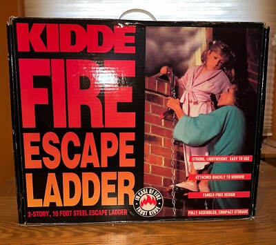 KIDDE Fire Escape Ladder 2 Story 15 ft Emergency Safety Ladder | eBay