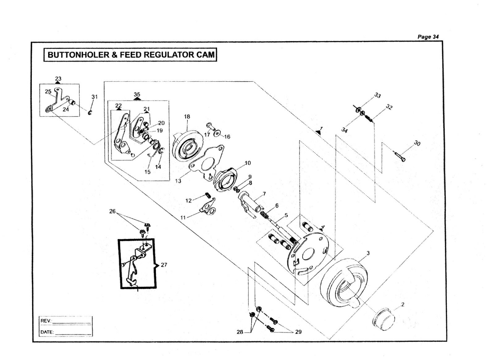 Illustrated Parts Manual, on CD in PDF Format, for Singer 6038 Sewing ...