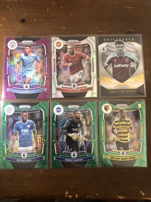 LOT OF 6 21-22 EPL PREMIER LEAGUE INSERT SOCCER CARDS -FRESH PACK ...