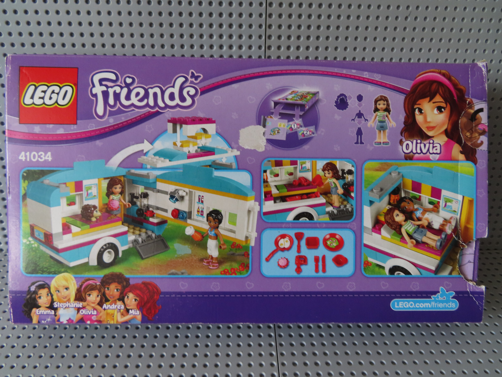 LEGO 41034 - Friends Wohnwagen-Ausflug kpl. + Anleitung + Figuren + OVP ...