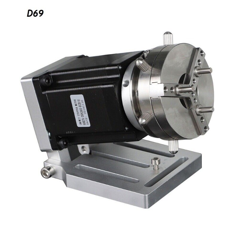 D69/80/100/125MM Rotary Axis for Laser Marking Machine Three-jaw Rotary ...