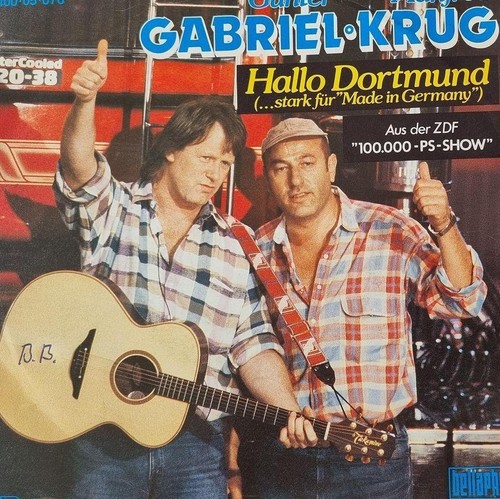 7" Single Gunter Gabriel & Manfred Krug - Hallo Dortmund Vinyl Germany ...