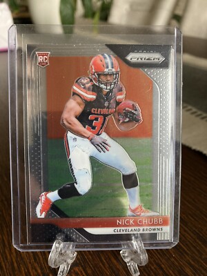 2018 Panini Prizm Nick CHUBB Rookie Football Card Browns NM+ | eBay