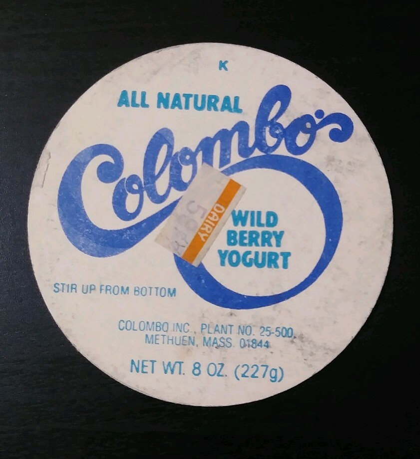 Columbo Wild Berry Yogurt Lid Insert with Price Tag | eBay