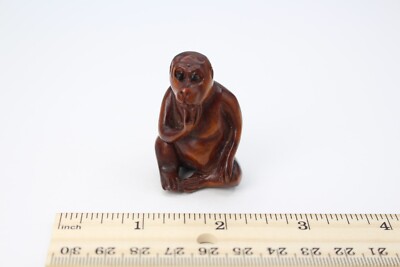 Netsuke - Monkey Signed