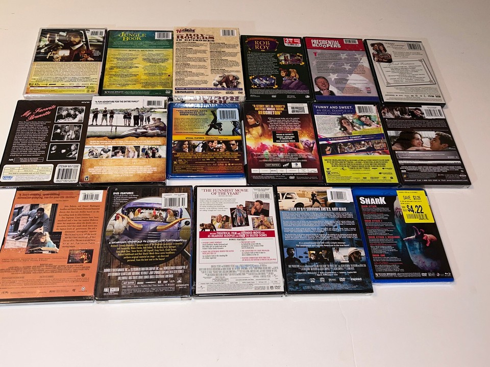 Lot Of 17 New Sealed Different Dvds Assorted Movie Titles Collection ...