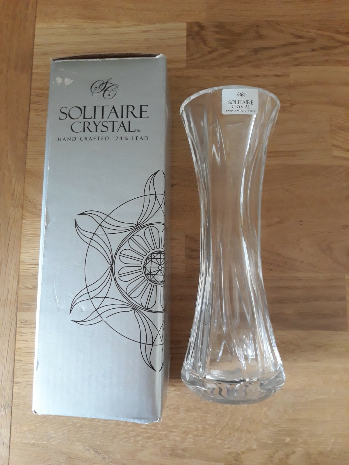 SOLITAIRE CRYSTAL VASE 24% LEAD | eBay