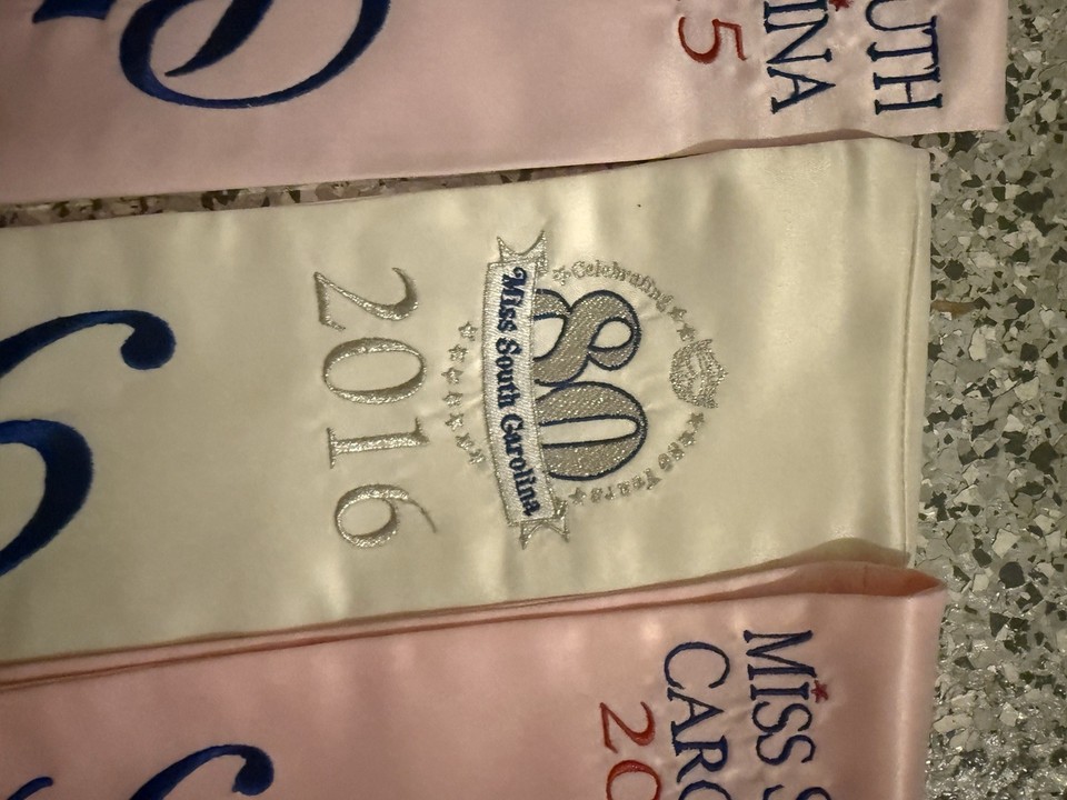 Miss South Carolina Princess Sash Lot 2014–2018 Consecutive Years | eBay