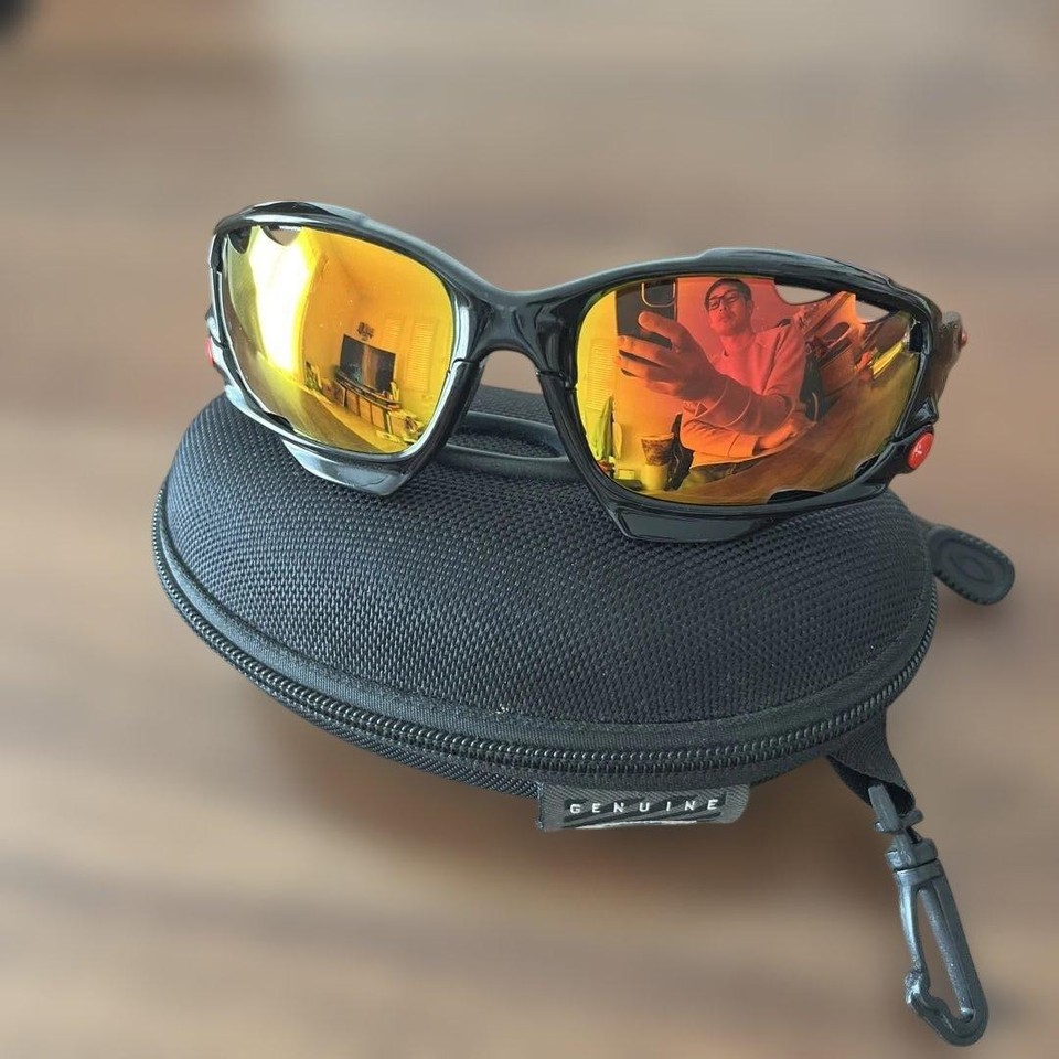 USED OAKLEY JAWBONE SPORT SUNGLASSES BLACK/YELLOW MIRROR LENS | eBay