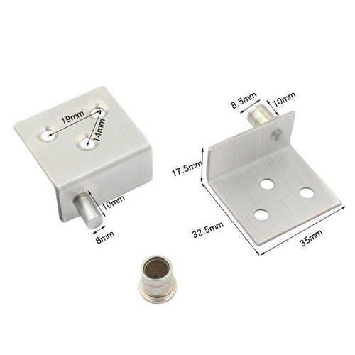 Glass Hinge Hardware 2Pcs For Cabinet Inset Door Glass Wine Cabinet ...