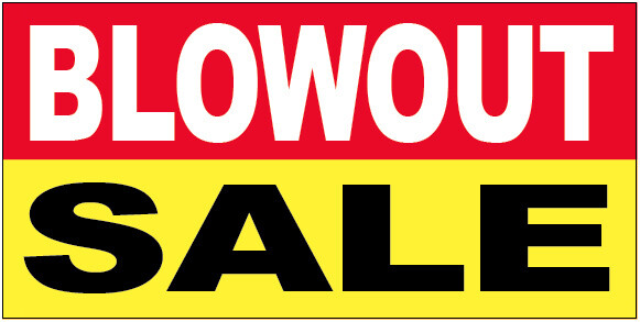 20x48 Inch BLOWOUT SALE - Vinyl Banner Store Clearance Sign - ryb | eBay