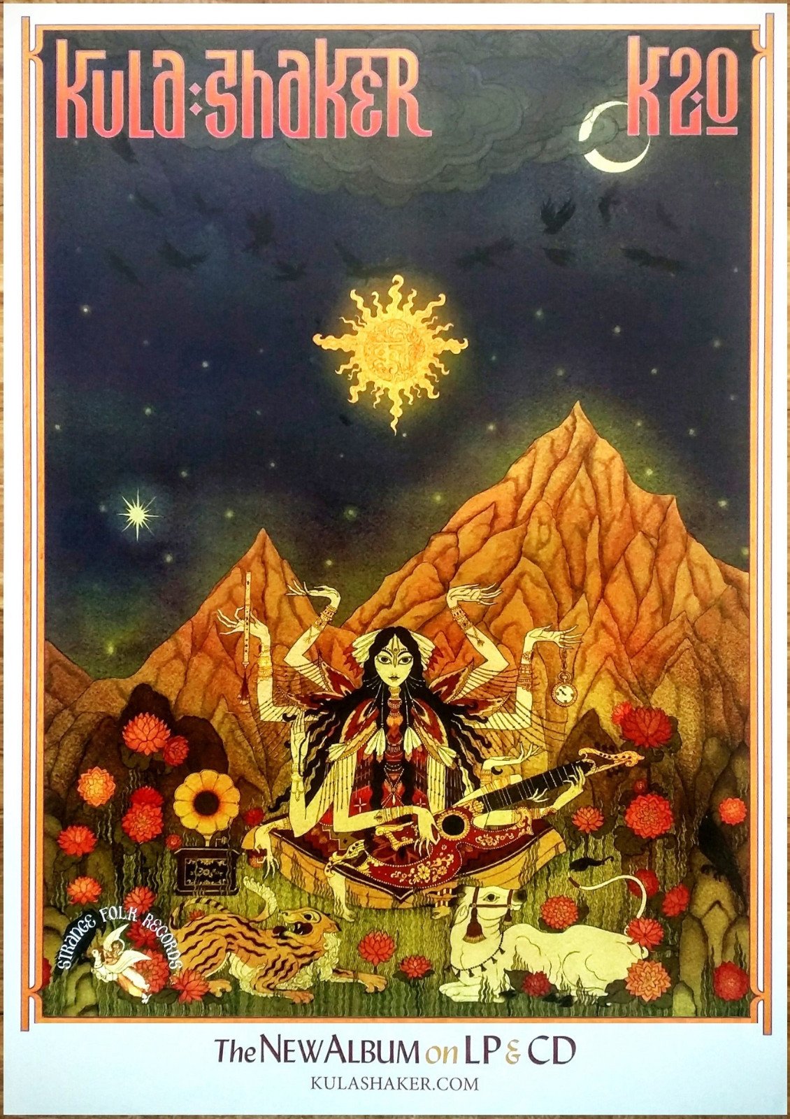 KULA SHAKER K 2.0 Ltd Ed New RARE Litho Tour Poster! Psychedelic Rock ...