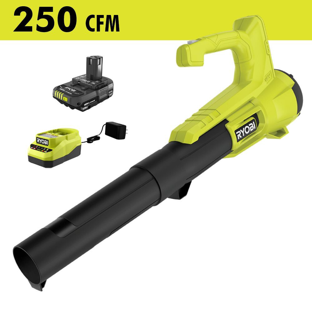 AR205 Ryobi 18V ONE+ 250 CFM BLOWER/SWEEPER KIT Battery + Charger ...