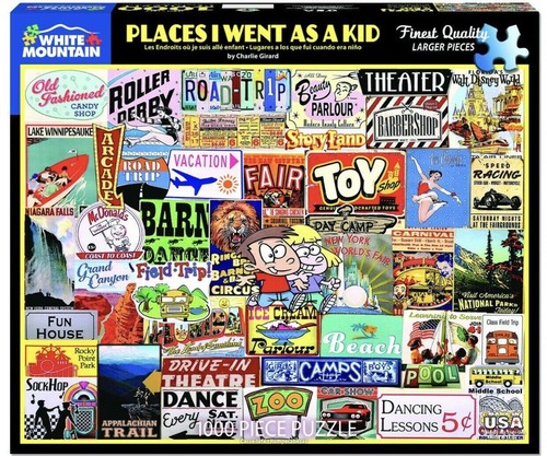 White Mountain Places I Went As A Kid Puzzle 1000 Pieces NEW/SEALED | eBay