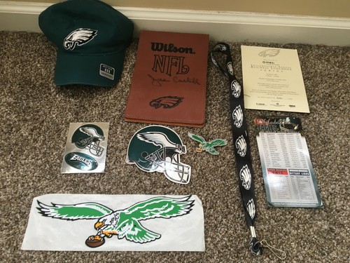 Philadelphia Eagles Lot, Patches, stickers, Hat, Notepad cover, etc. | eBay
