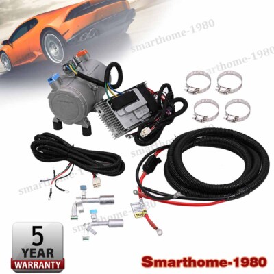 DC 12V Electric Car Air Conditioner Scroll Compressor A/C Control Panel ...