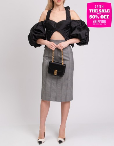 RRP€915 RASARIO Silk Shantung Top Blouse Size 3XS Off Shoulder Puff Sleeve 8000025969094| eBay