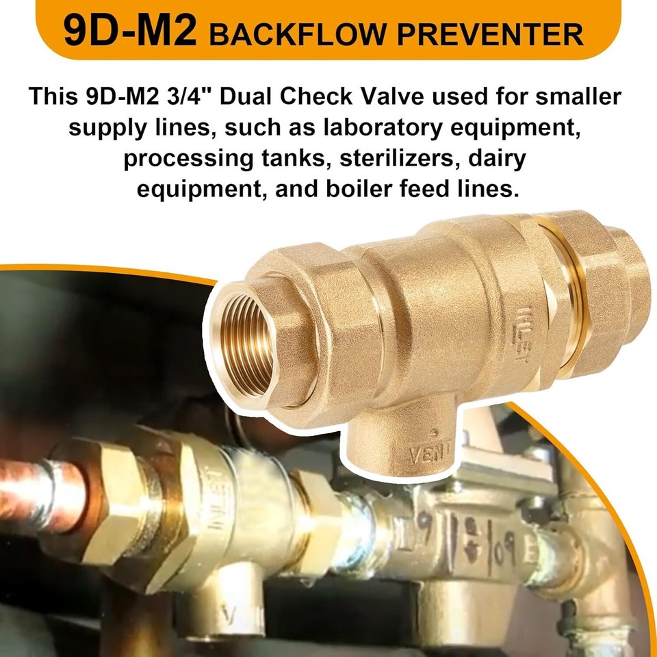for Watts 9D-M2 3/4" Dual Check Valve Backflow Preventer with ...