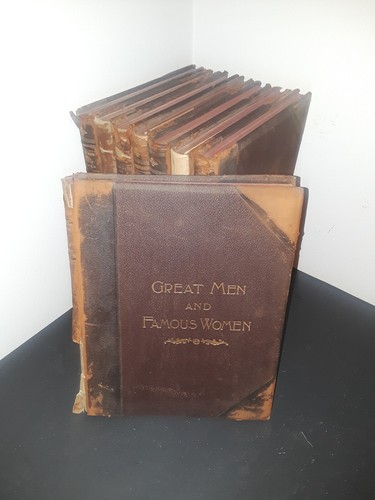 Great Men and Famous Women Complete Set of 8 Charles Horne 1894 Vintage ...